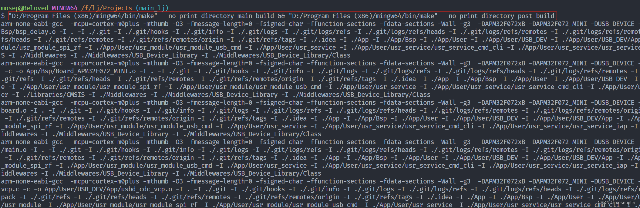在VSCODE中用make编译工程提示“/usr/bin/sh: -c: line 1: syntax error near unexpected token `(‘”错误_cmake ...