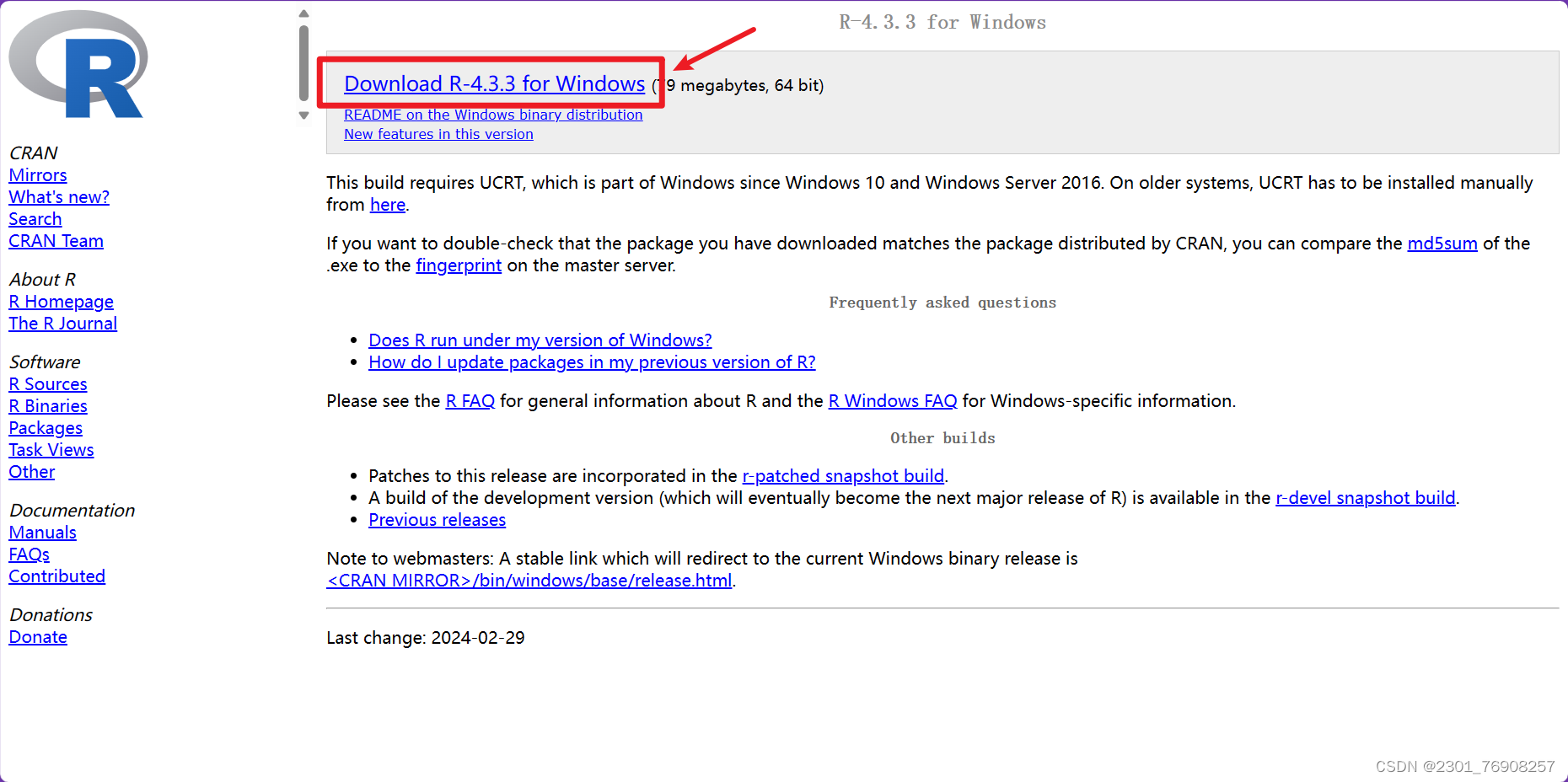 R以及Rstudio超详细安装教程(包括安装过程中出现的问题）_r及rstudio-CSDN博客