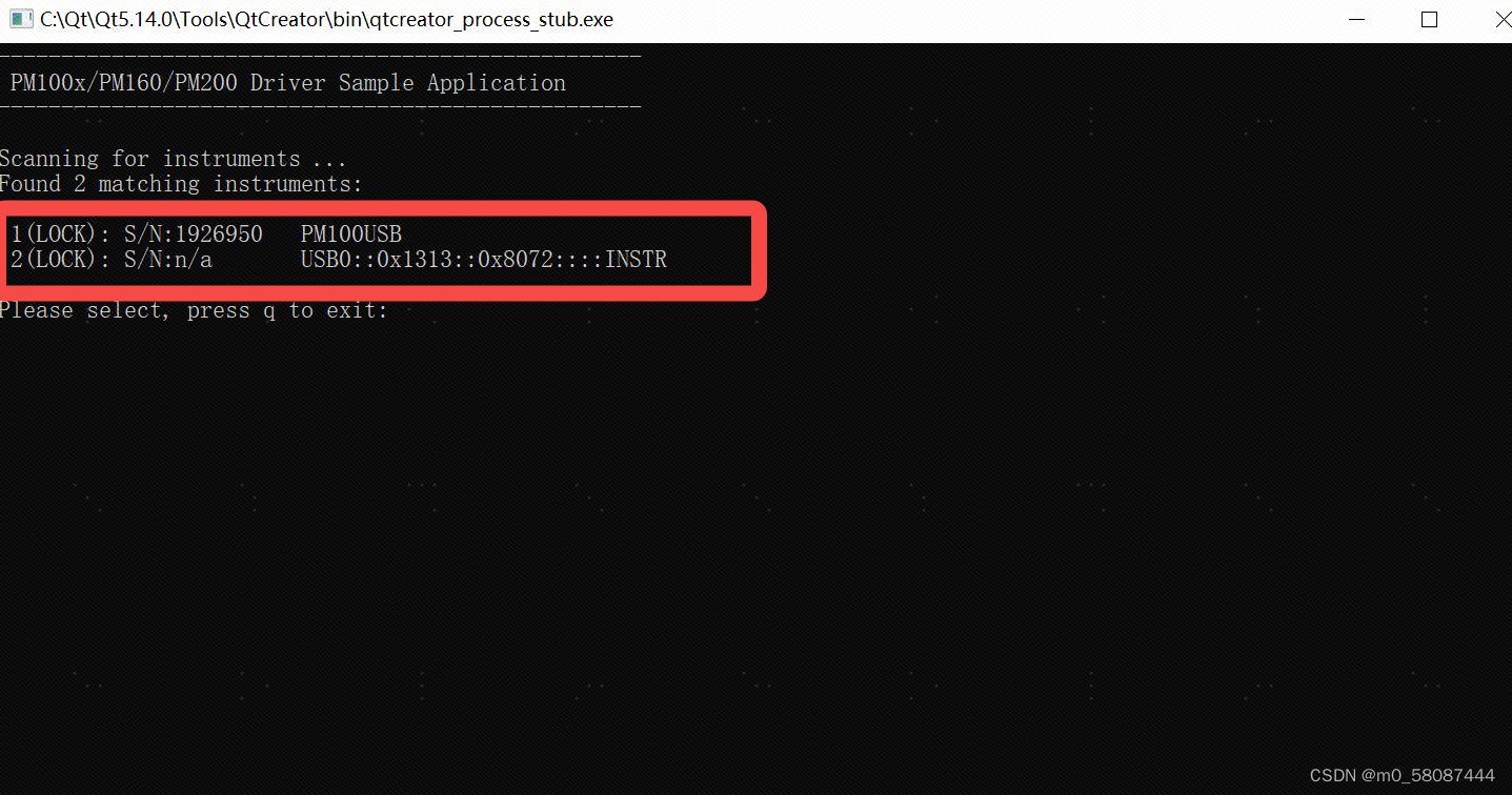 ThorlabsPM100x光功率计读取【环境搭建】（Qt）_thorlabs光功率计的labview程控-CSDN博客