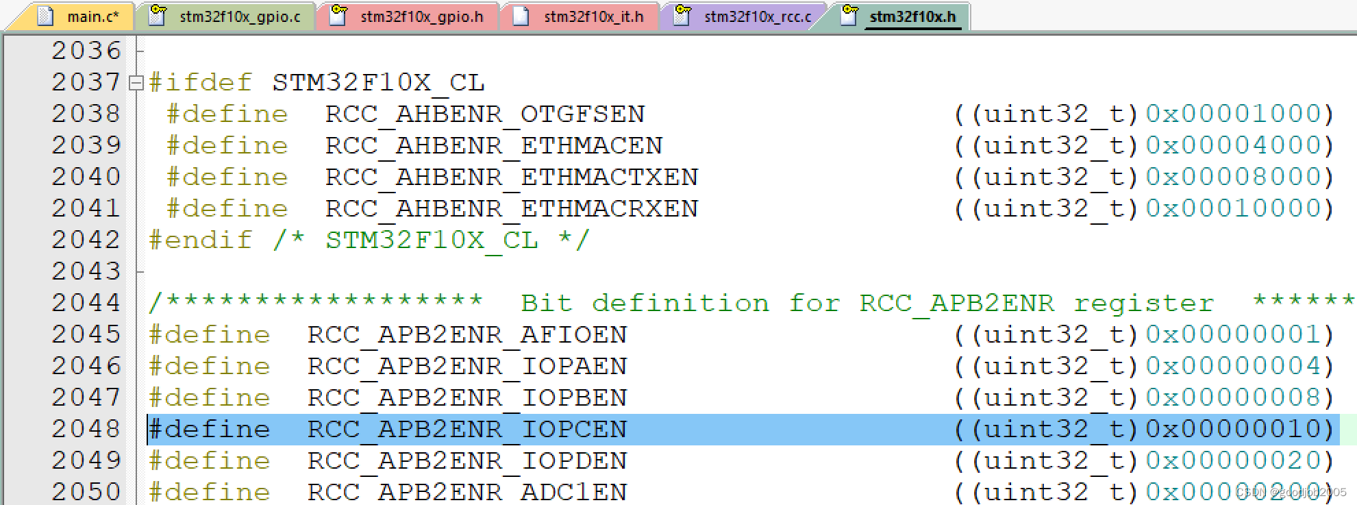 stm32学习记录(1)_rcc->apb2enr = 0x00000010;-CSDN博客