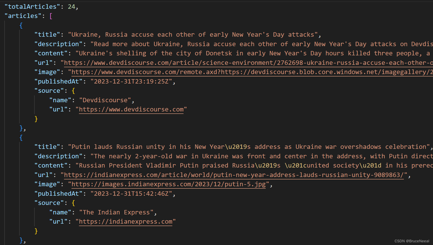 用几个新闻聚合平台api获取新闻文本数据（python版本）newsapi Csdn博客