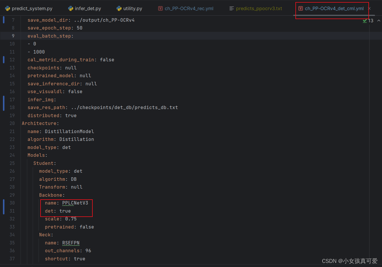 PaddleOcrV4 使用ch_PP-OCRv4_det_cml.yml训练报错_微调ppocrv4 det出错-CSDN博客