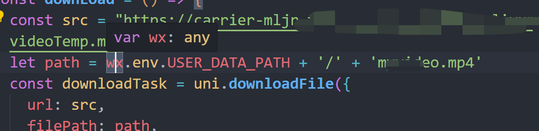 uniapp使用ts+vue3+vscode开发微信小程序：找不到名称“wx”，下载视频“filePath”不在类型“DownloadFileOption”中等，保存视频到相册等_uni ...
