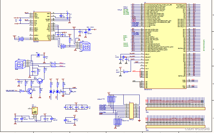 STM32F103单片机核心板STM32最小系统开发板 protel99SE 设计硬件原理图PCB文件_stm32f103vet6 ...