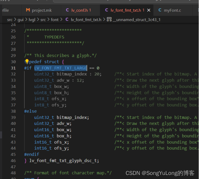 LVGL -显示中文汉字_lvgl中文字库-CSDN博客