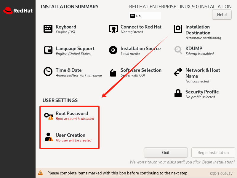 VMware安装 Redhat Enterise Linux 9.0 及静态ip地址配置_red hat 9 系统vmware安装-CSDN博客