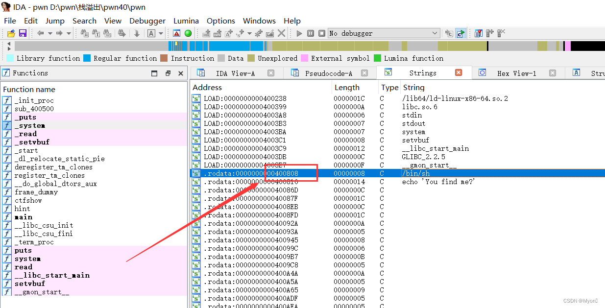 CTFshow-PWN-栈溢出（pwn40）_ctfshow pwn40-CSDN博客