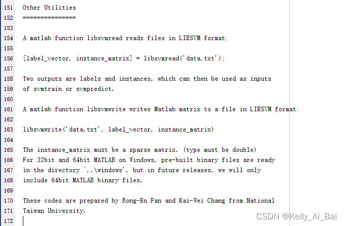 LibSVM中MATLAB自带README文件的介绍_在模型训练中readme是什么意思-CSDN博客
