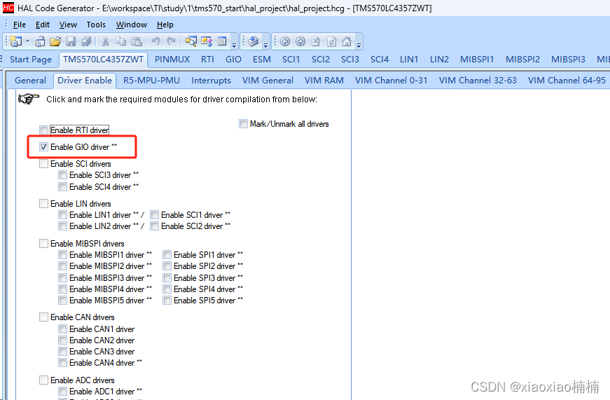 TMS570配置GIO外部中断_ti gio中断-CSDN博客