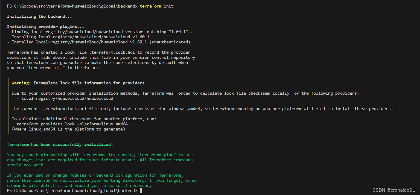 IaC基础设施即代码：使用Terraform 连接huaweicloud华为云 并创建后端OBS_terraform 华为云-CSDN博客