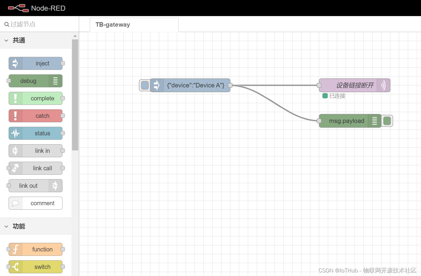 Node-RED 实现 ThingsBoard 网关_nodered网关-CSDN博客