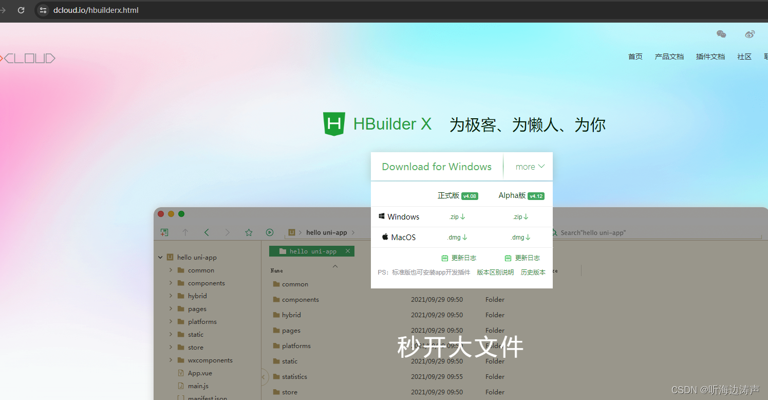 HBuilderX的下载、安装_hbuilderx下载官网-CSDN博客
