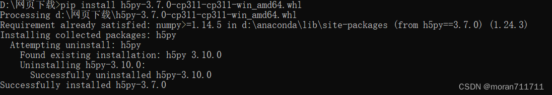 install deepctr ERROR: Failed building wheel for h5py Failed to build h5py-CSDN博客
