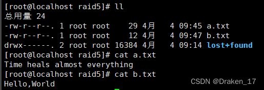 RAID 5 搭建 挂载 更换————详细步骤_linux怎么挂载raid5-CSDN博客
