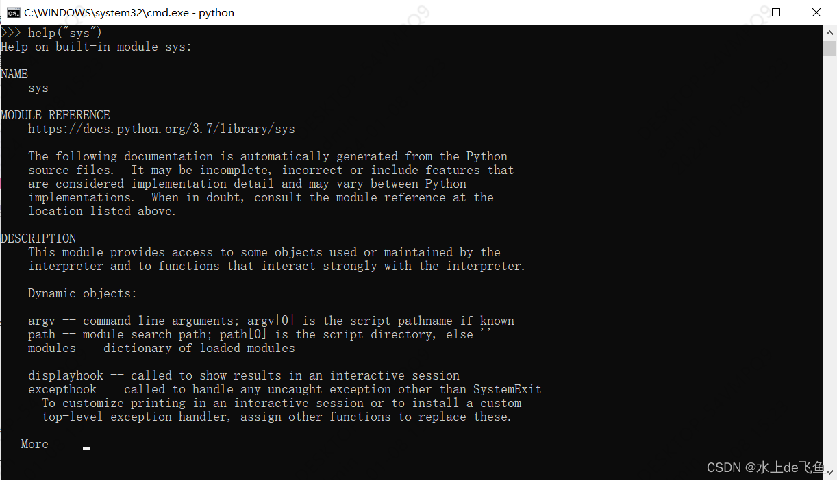 Python 查看模块/包的帮助文档_python中如何查看包的文档-CSDN博客