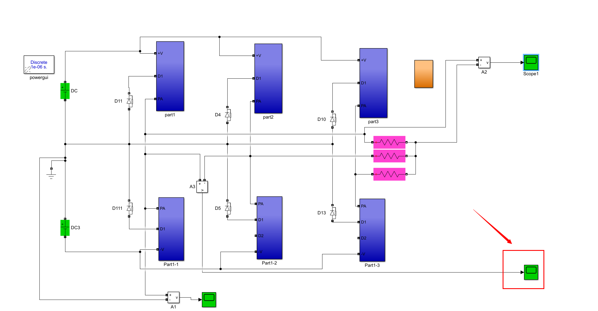 使用相位对立分布PWM（PODPWM）技术模拟了三电平NPC研究（Simulink仿真实现）_三电平simulink换流仿真-CSDN博客