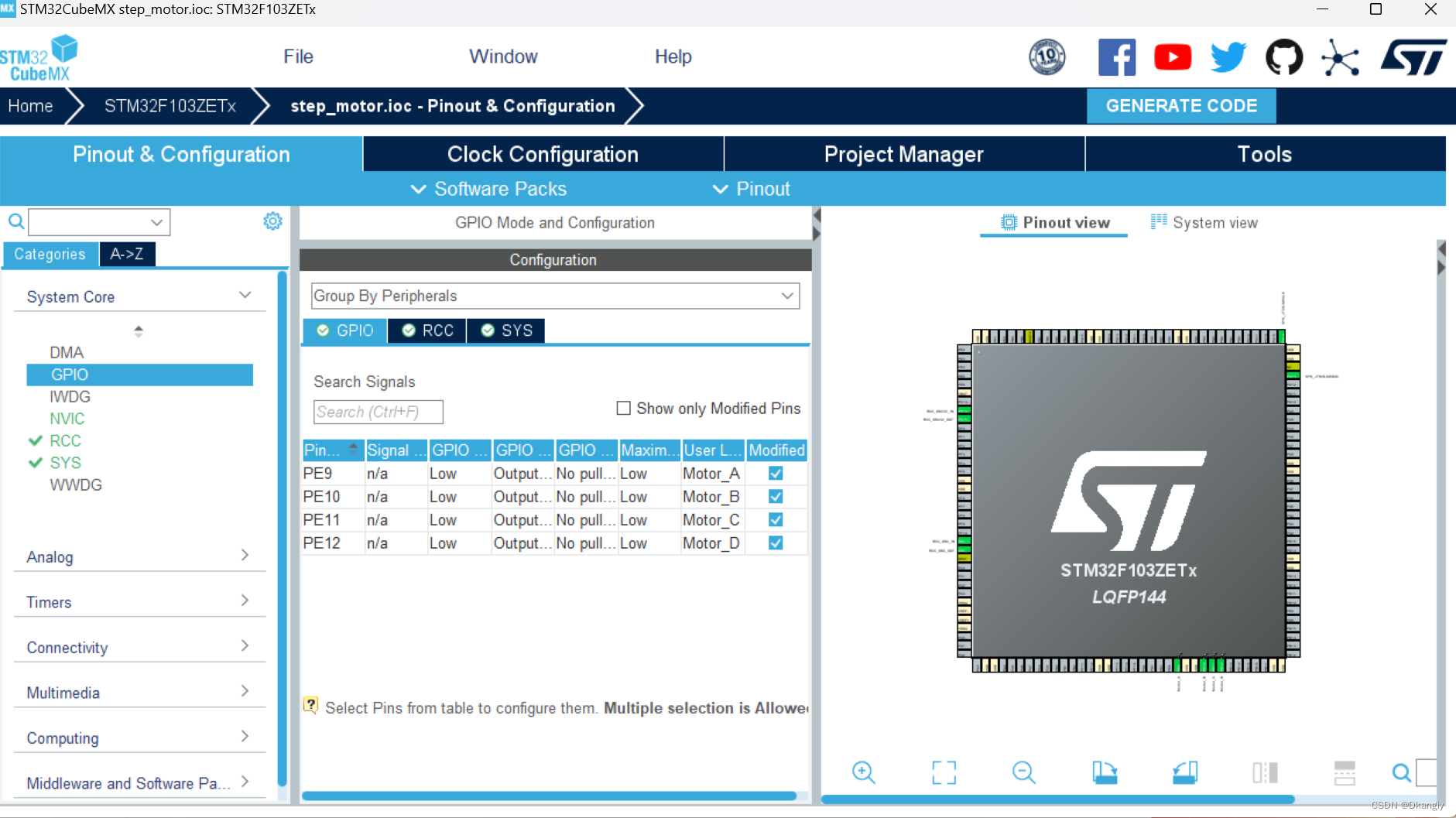 Stm32Hal 和 ULN2003 驱动步进电机_stm32uln2003驱动步进电机程序-CSDN博客