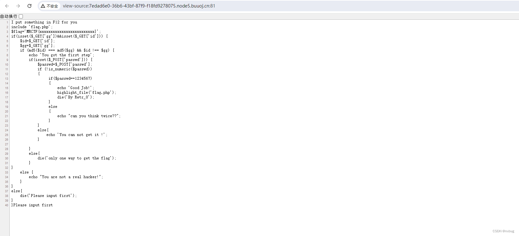 buuctf [MRCTF2020]Ez_bypass1 题解_buuctf ezbypass-CSDN博客