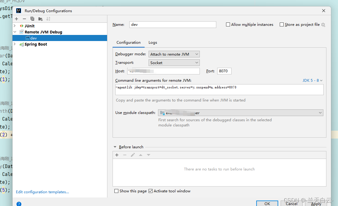 Springboot程序开启远程DEBUG_springboot远程debug-CSDN博客