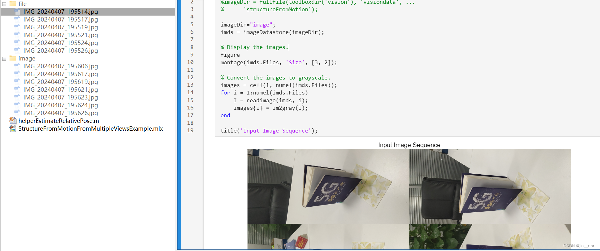 matlab2023复现例子structure from motion from multiple views_sfm from multiple views-CSDN博客