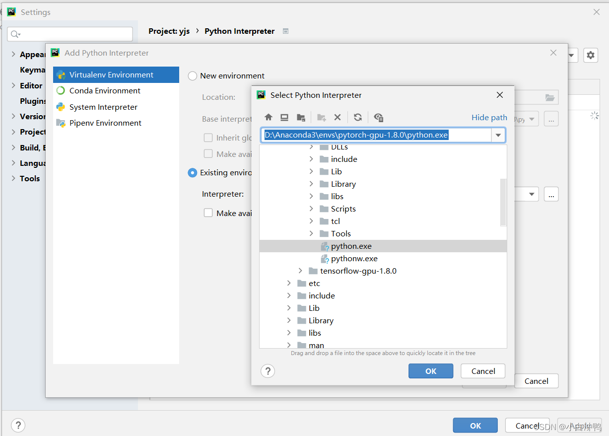 win10中anaconda创建虚拟环境配置pytorch1.8.0 gpu版 cunda9.0 cudnn7.3 并配置到pycharm上_pycharm jmv1.8.0-CSDN博客