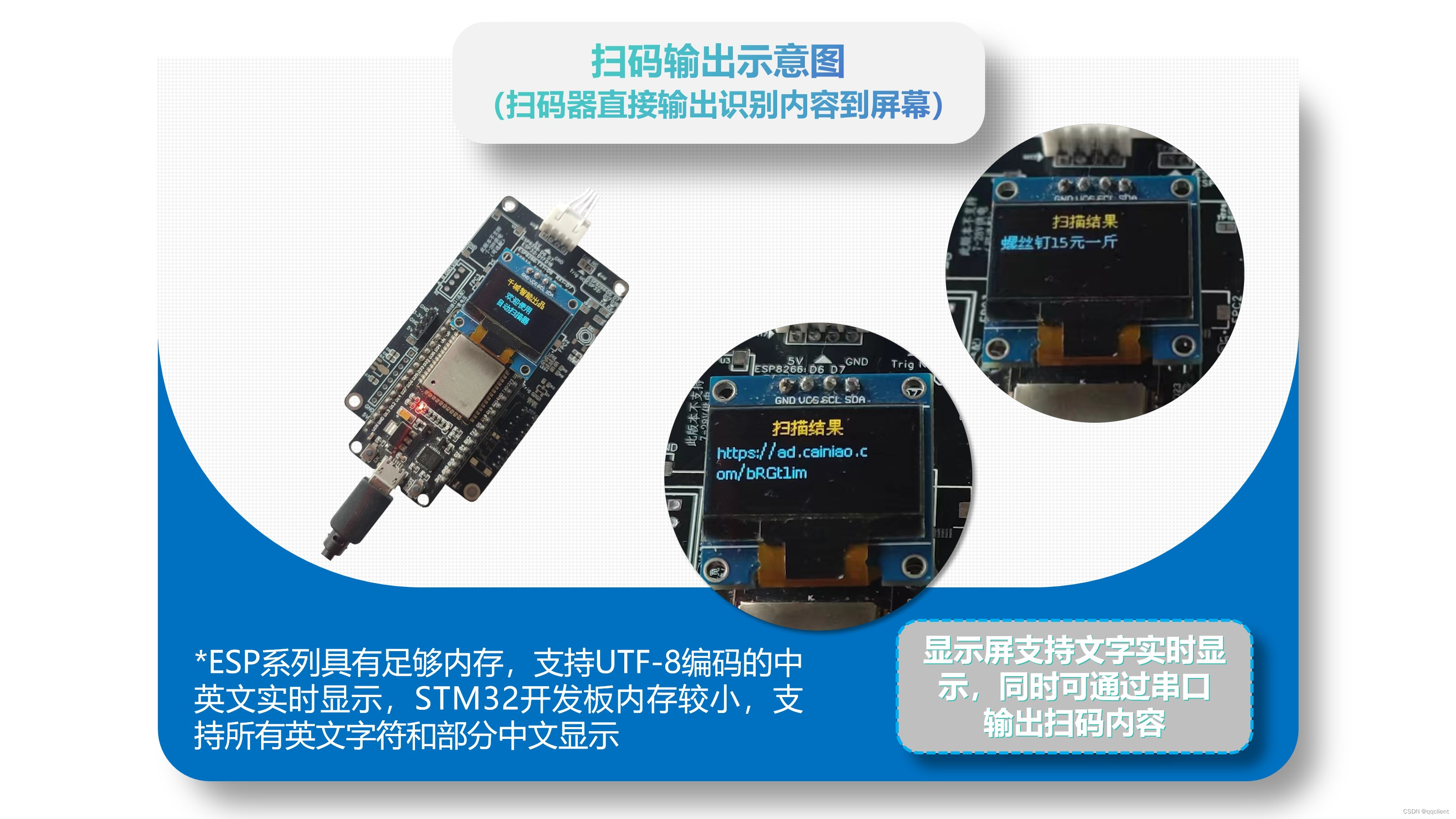 单片机二维码识别模块开发设计 无线蓝牙扫码枪扫码器设计方案资料项目 Stm32 Esp32 Esp8266esp32 扫码枪 Csdn博客