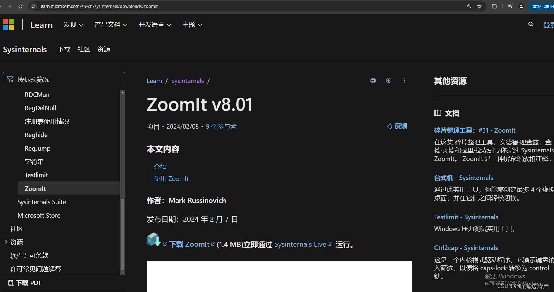 画笔工具ZoomIt-CSDN博客