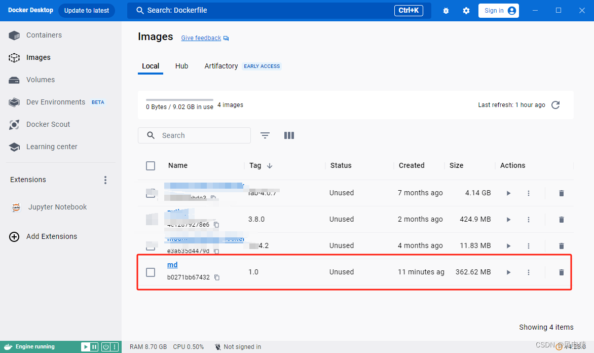 windows下的docker基础应用；docker打包python模型镜像保姆级教程_docker 通过tar打包镜像python3-CSDN博客