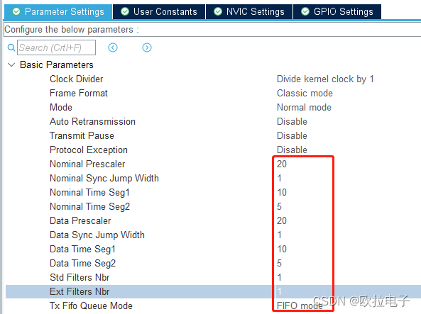 Stm32g4 Simulink Foc开发实战 第十二章：can Canfd通讯 Stm32g4 Fdcan配置 Csdn博客