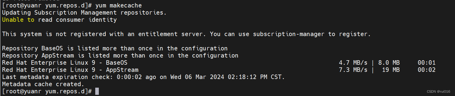 RHEL 9 配置国内镜像以及本地镜像_redhat9 repo-CSDN博客