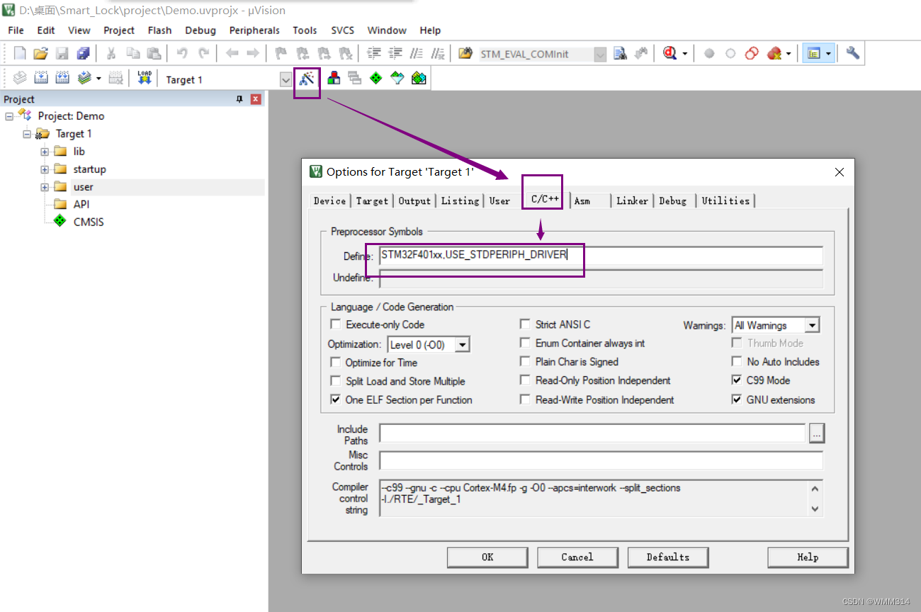 基于STM32F401RET6智能锁项目----环境搭建_stm32f401keil-CSDN博客