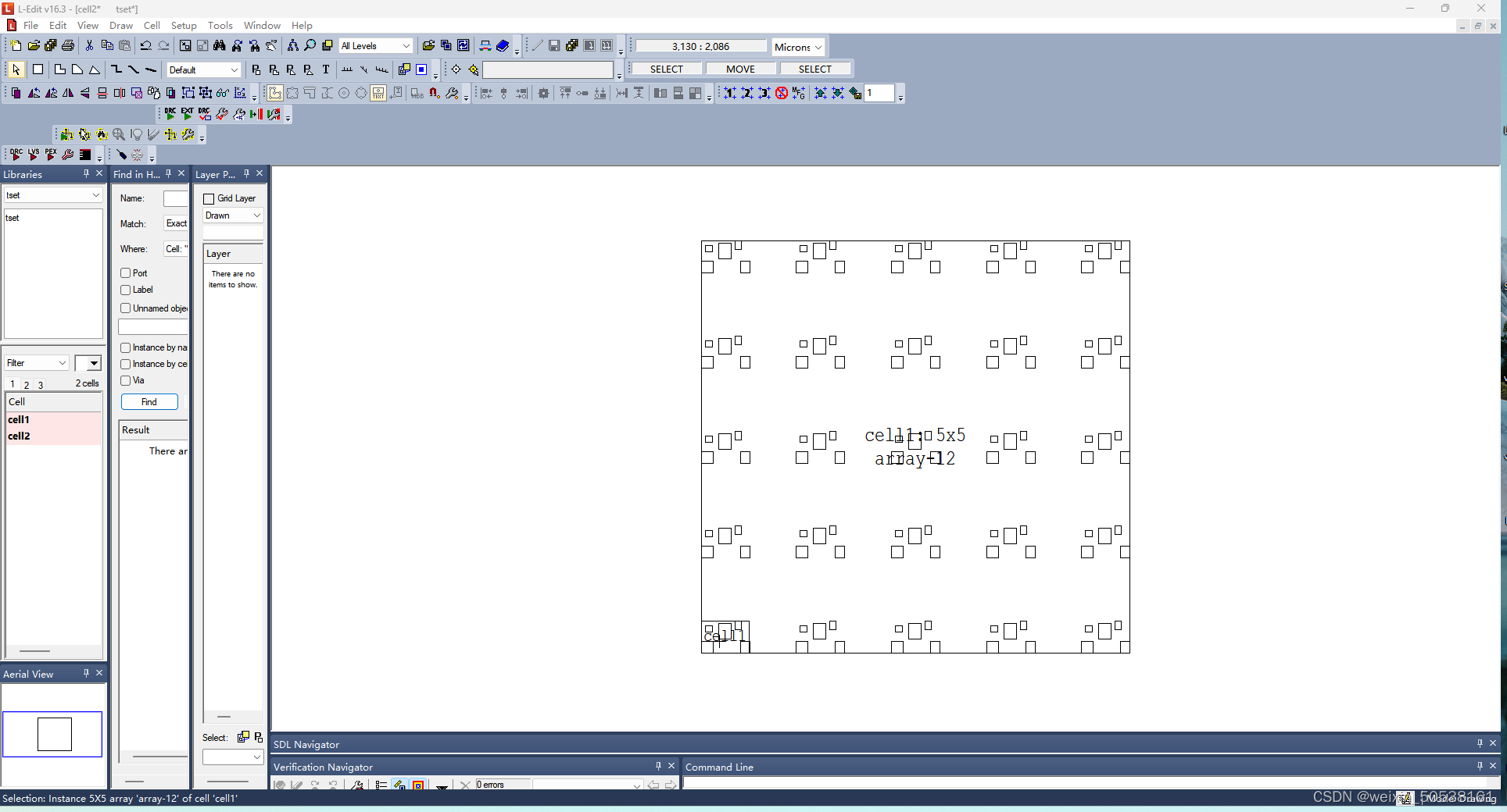 L-Edit设置矩阵阵列结构_ledit矩阵-CSDN博客