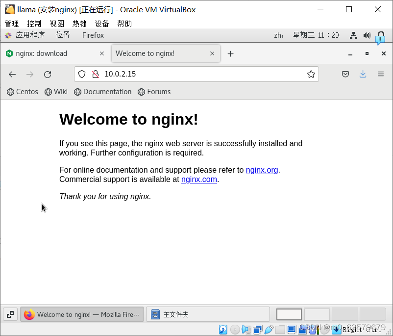 Linux安装nginx（在虚拟机Oracle VM VirtualBox上，Linux版本为centos7）_虚拟机安装nginx-CSDN博客
