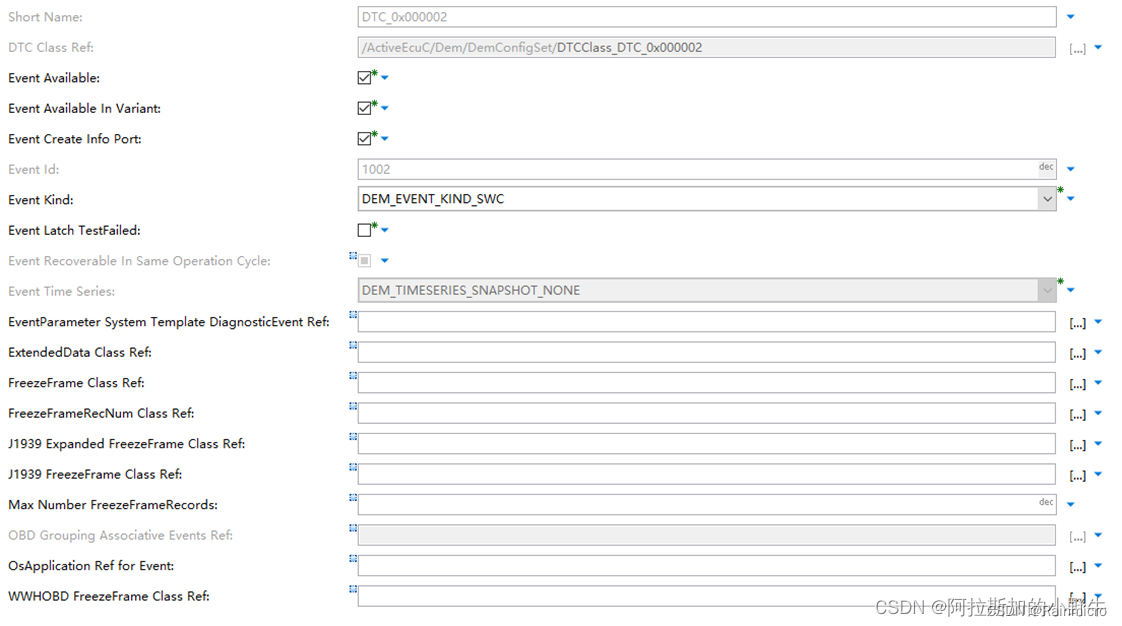 Dem模块之Vector Configurator Pro配置（Event和DTC细节配置）_dem did pid-CSDN博客