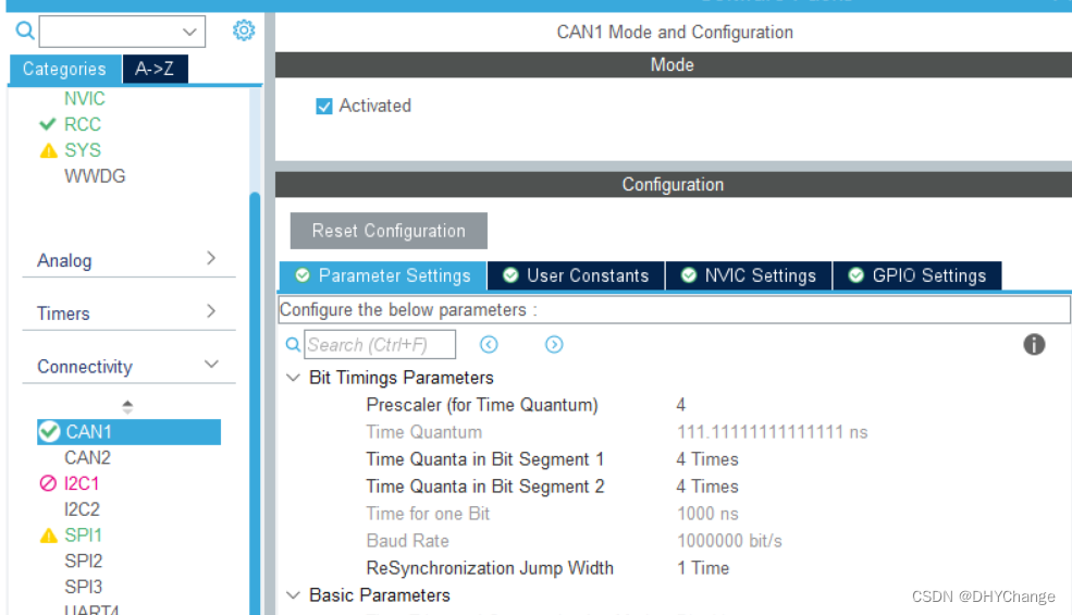 STM32 CubeMX CAN通信配置&开环控制Robomaster 2006电机_stm32cubemx配置can-CSDN博客