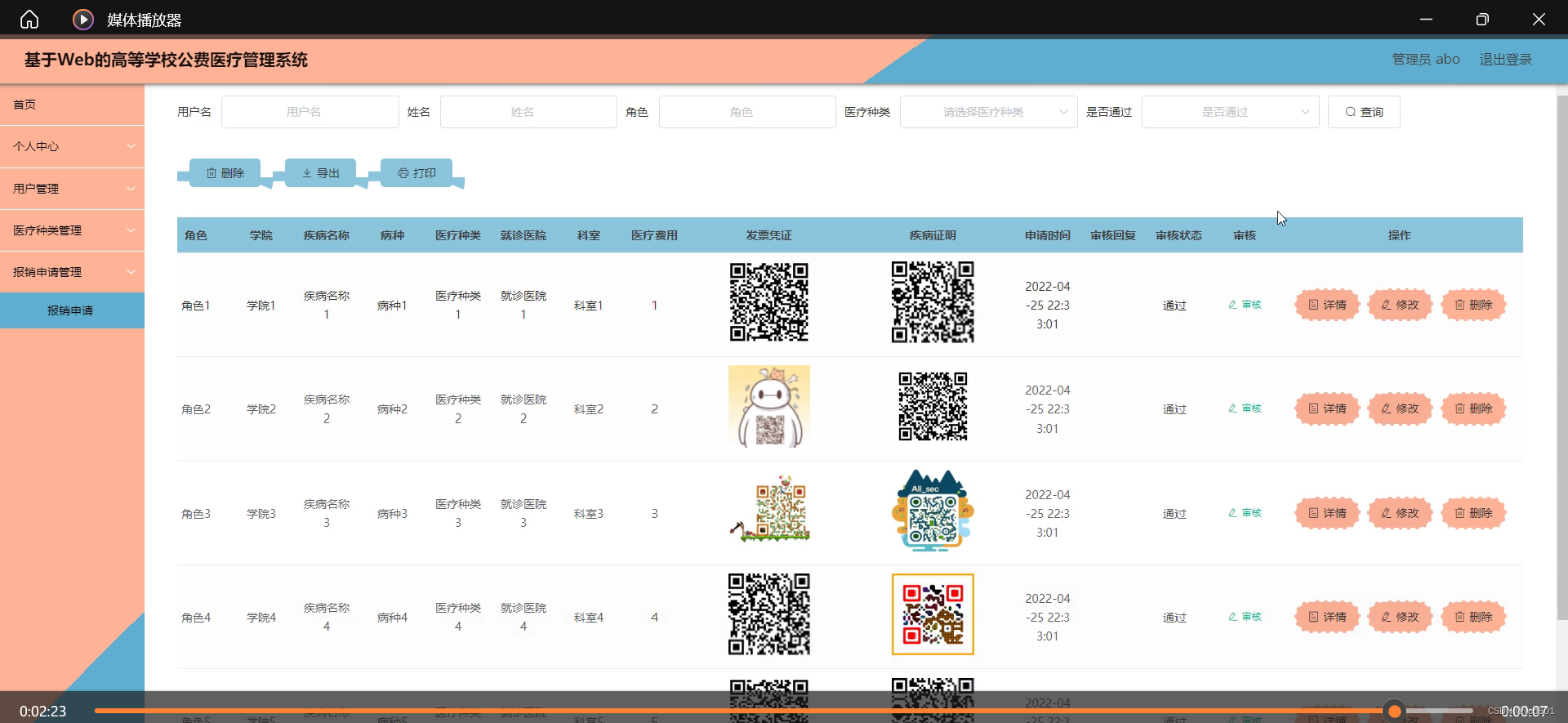 ssm/php/node/python基于Web的高等学校公费医疗管理系统_高校公费医疗系统-CSDN博客