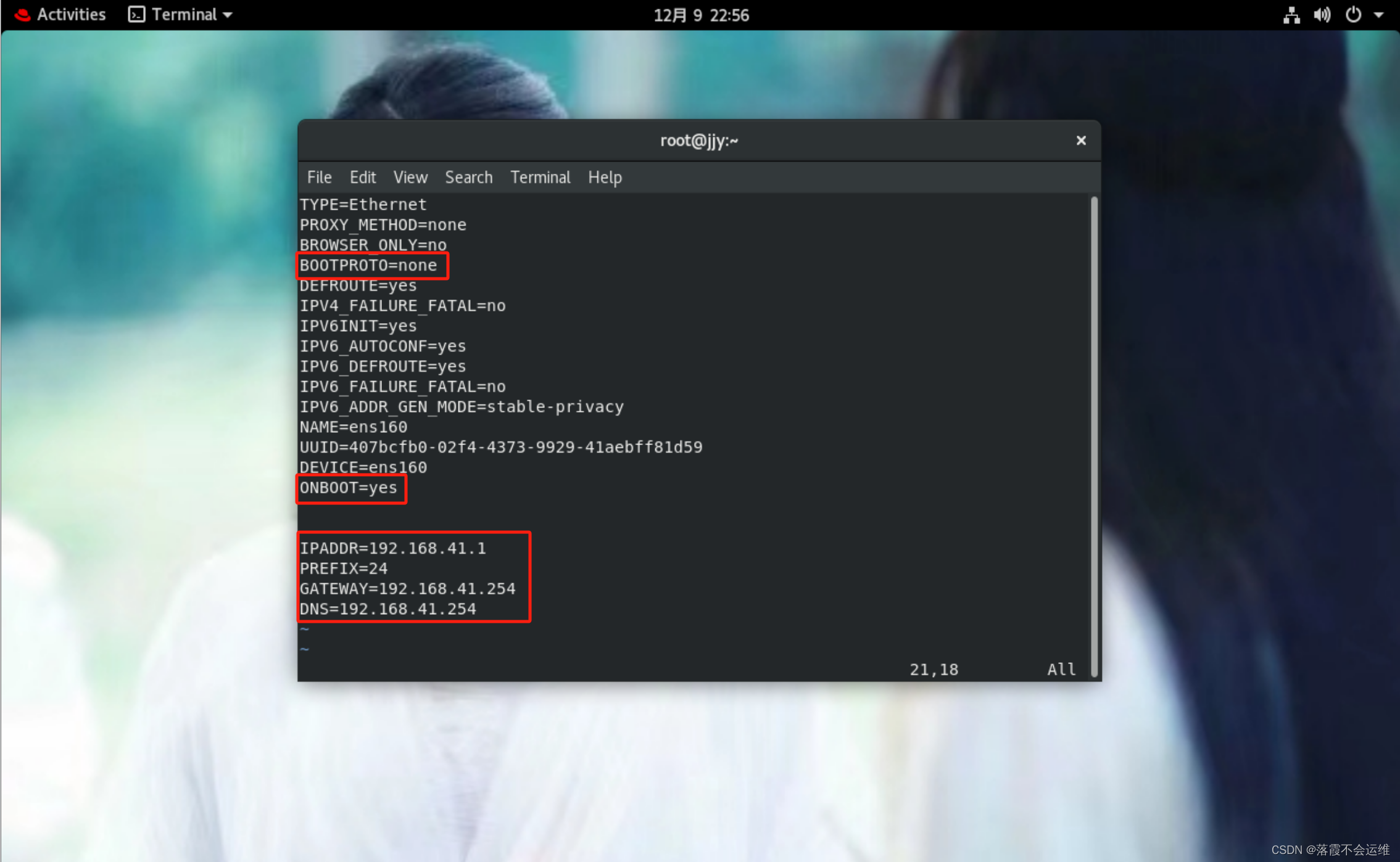 Redhat8手动配置网络_redhat8网卡配置-CSDN博客