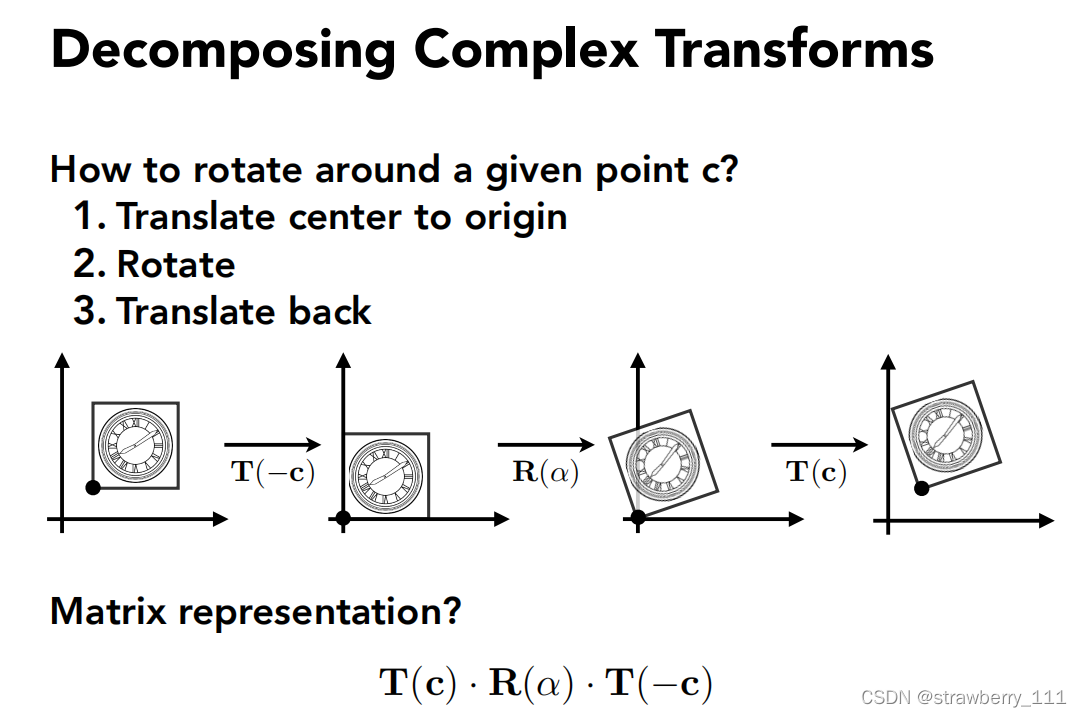 闫令琪计算机图形学入门----Lecture03 Transformation-CSDN博客
