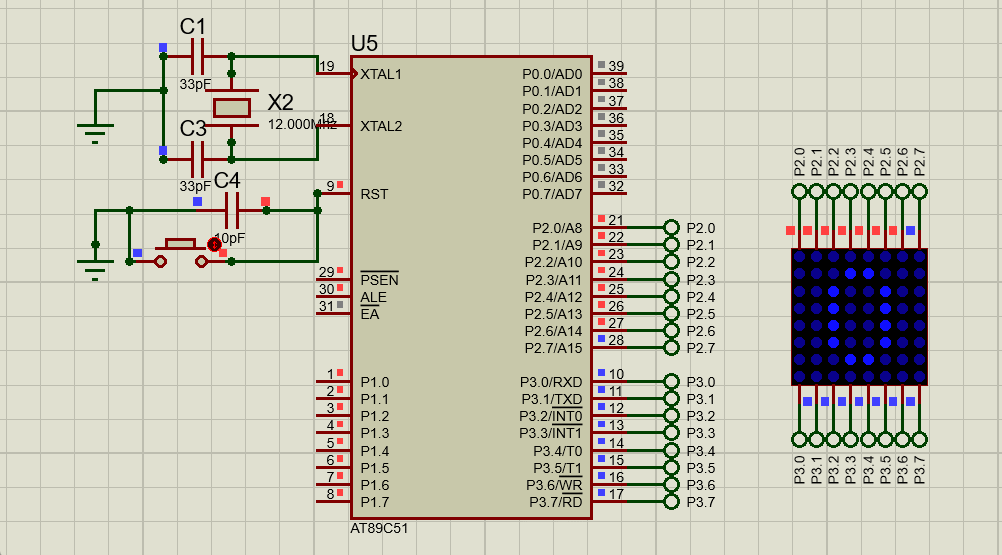 MATRIX(8*8点阵屏)_8*8点阵显示对应代码-CSDN博客