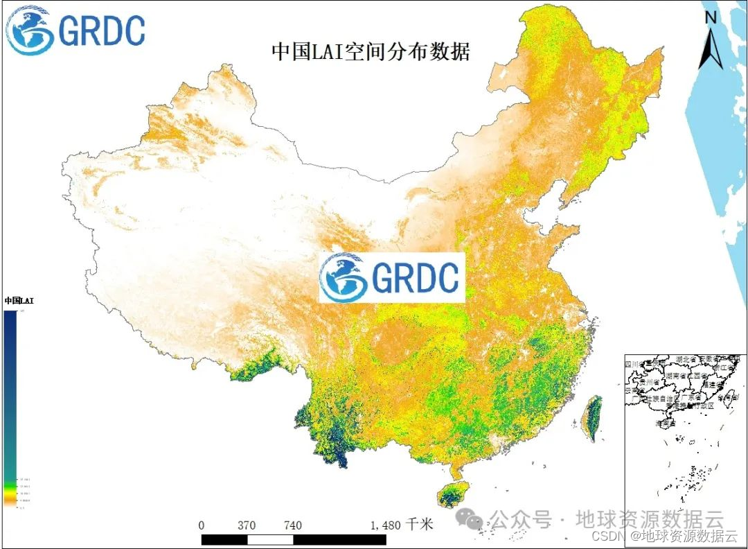 中国500米分辨率LAI数据集（2000-2020）_lai取值范围-CSDN博客