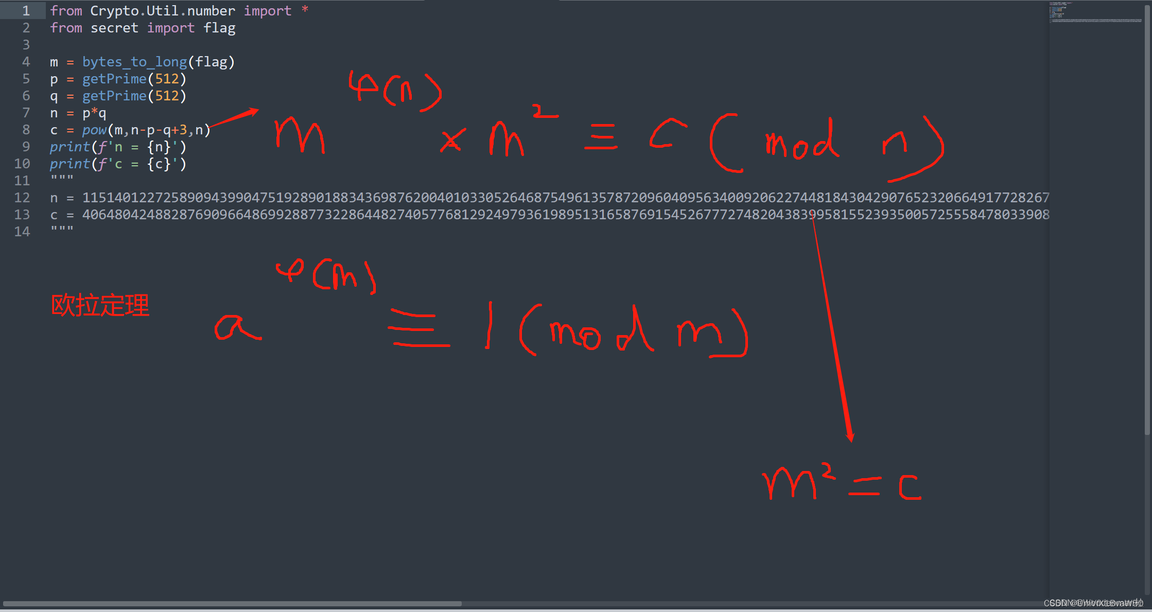 Ctf Rsa中的欧拉定理ctf欧拉 Csdn博客 