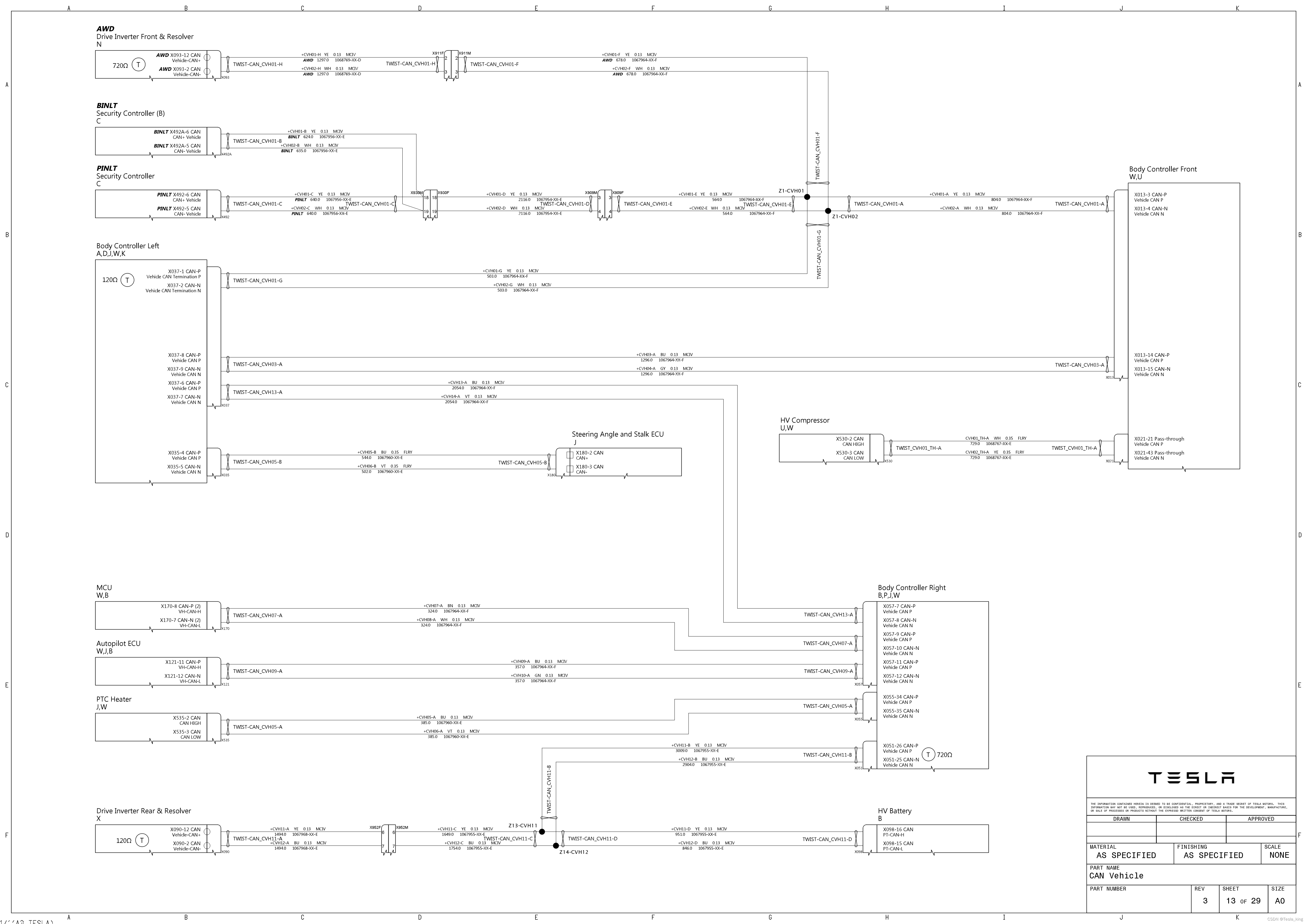 Tesla model 3 Schematic Diagram serialize（13-14/40）-CSDN博客
