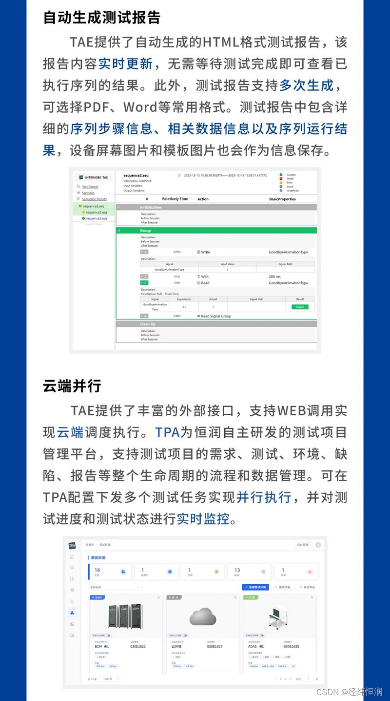 经纬恒润基于INTEWORK-TAE的轻量级座舱测试解决方案-CSDN博客