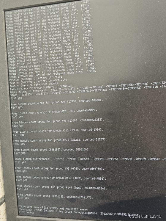 ubuntu开机提示unexpected inconsistency；RUN fsck MANUALLY.的问题_unexpected inconsistemcy-CSDN博客