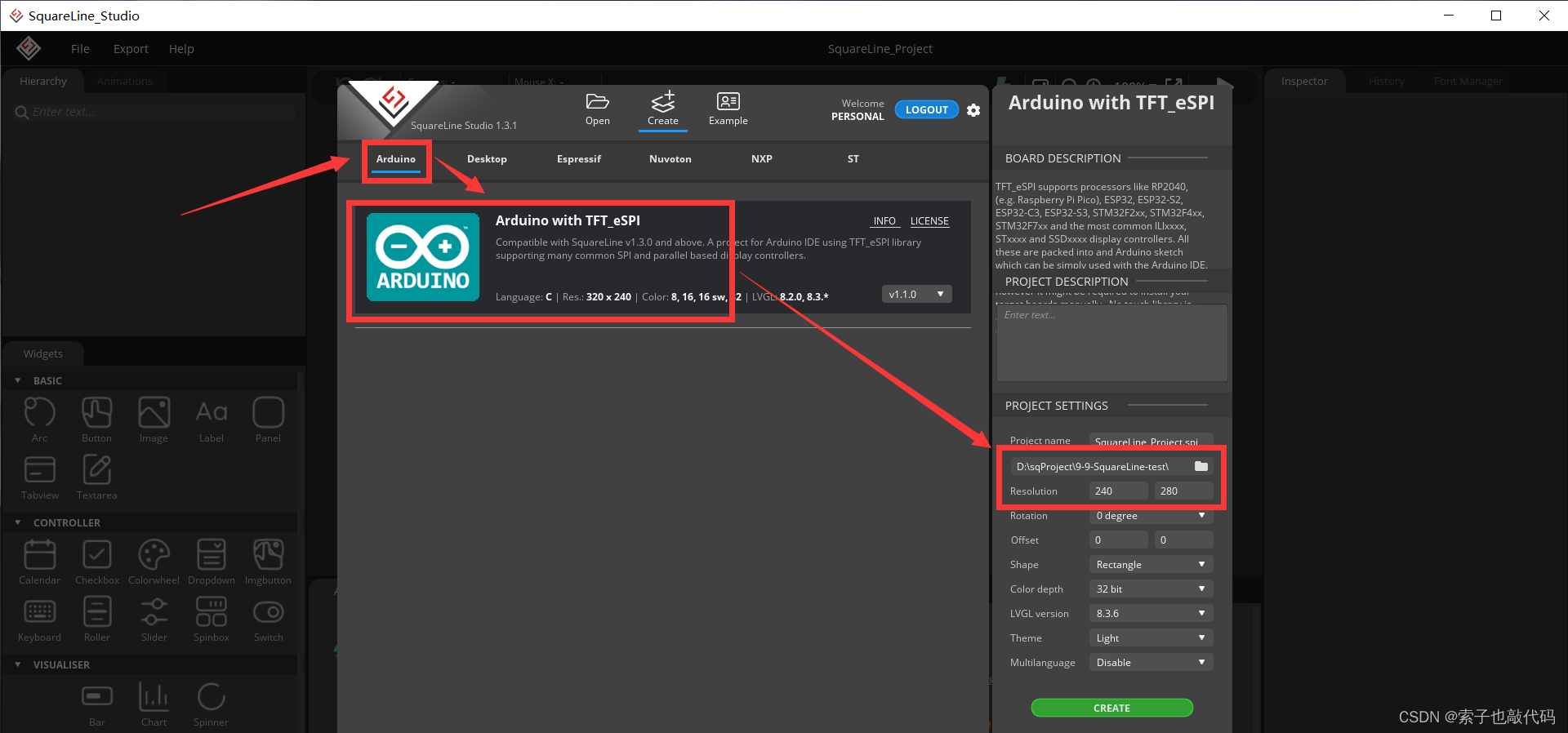 【ESP32+LVGL】Vscode+platformio之SquareLine工程代码移植-CSDN博客