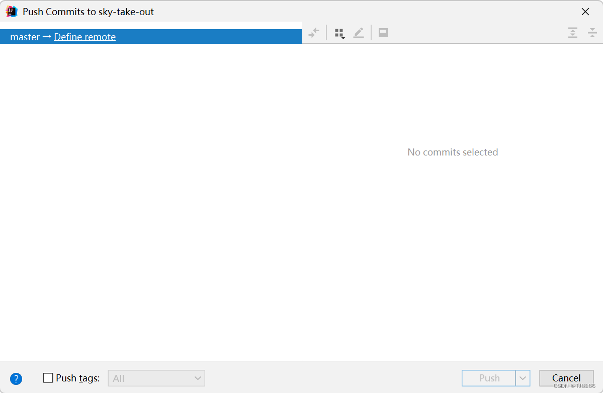 Idea用git将项目push的时候，显示Empty repository_idea push代码显示empty repository-CSDN博客