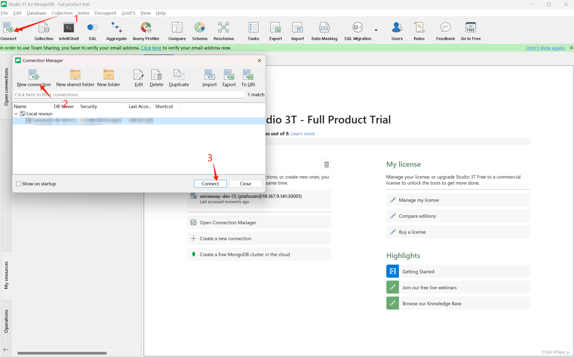 Studio 3T Free下载安装并连接数据库 教程_studio-3t-x64-CSDN博客