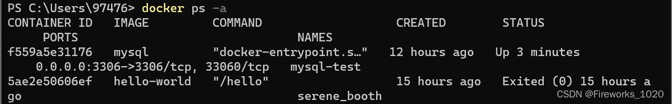docker: exposing port TCP 0.0.0.0:3306-0.0.0.0:0: listen tcp 0.0.0.0:3306: bind: Only one usage ...