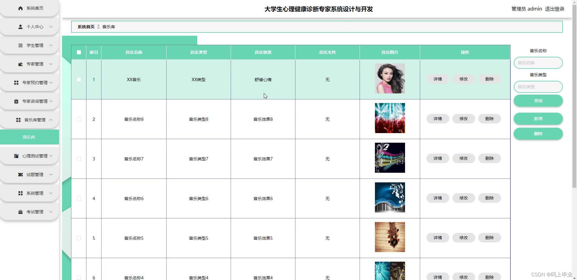 Springboot大学生心理健康诊断专家系统设计与开发vue Csdn博客