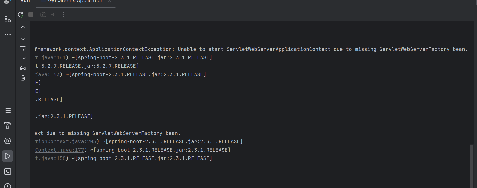 程序启动报错ntextapplicationcontextexception Unable To Start Web Server Csdn博客 4893